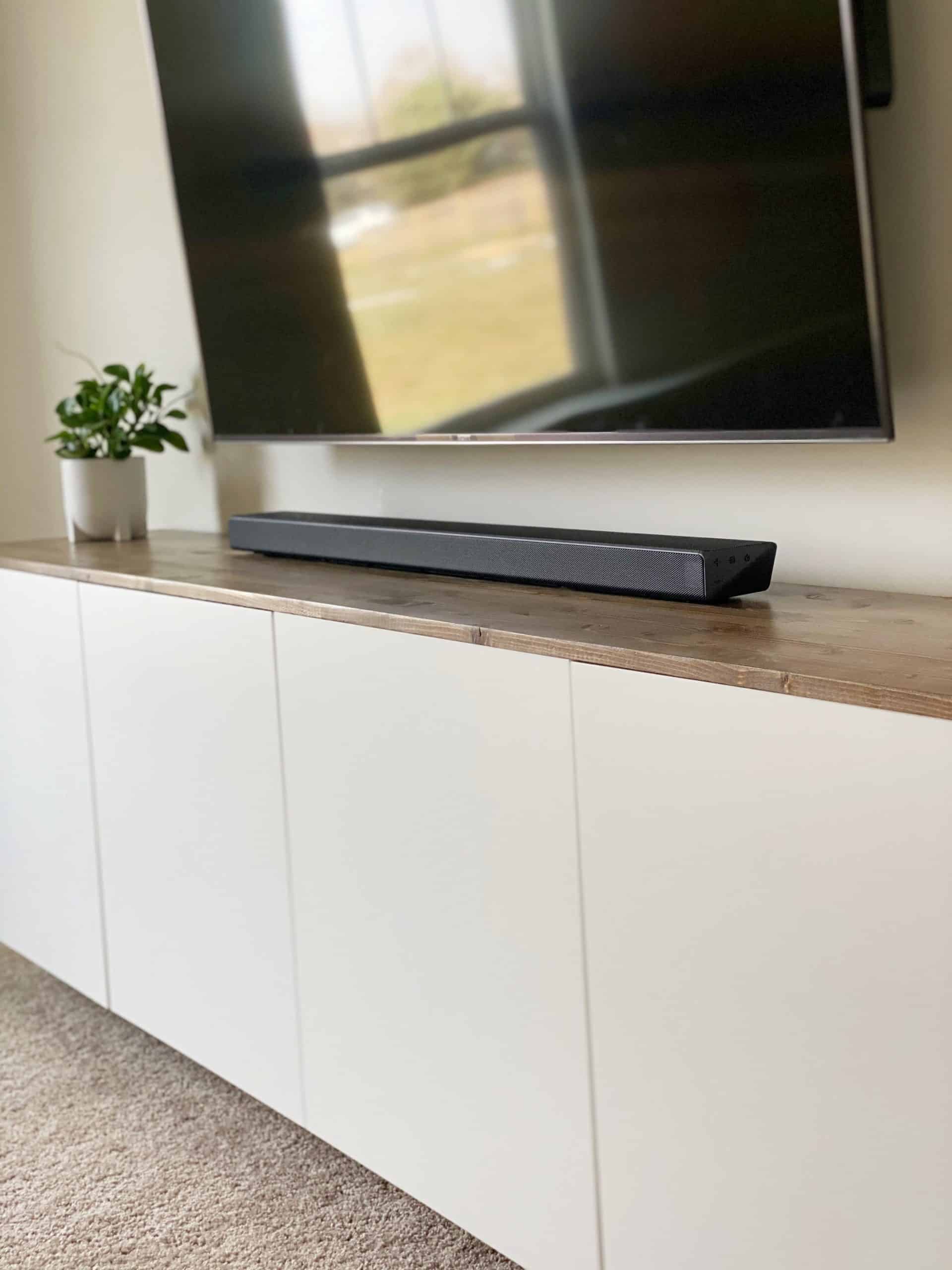 IKEA HACK The Easiest Floating TV Console Free And Unfettered IKEA HACK The Easiest Floating TV Console Free And Unfettered