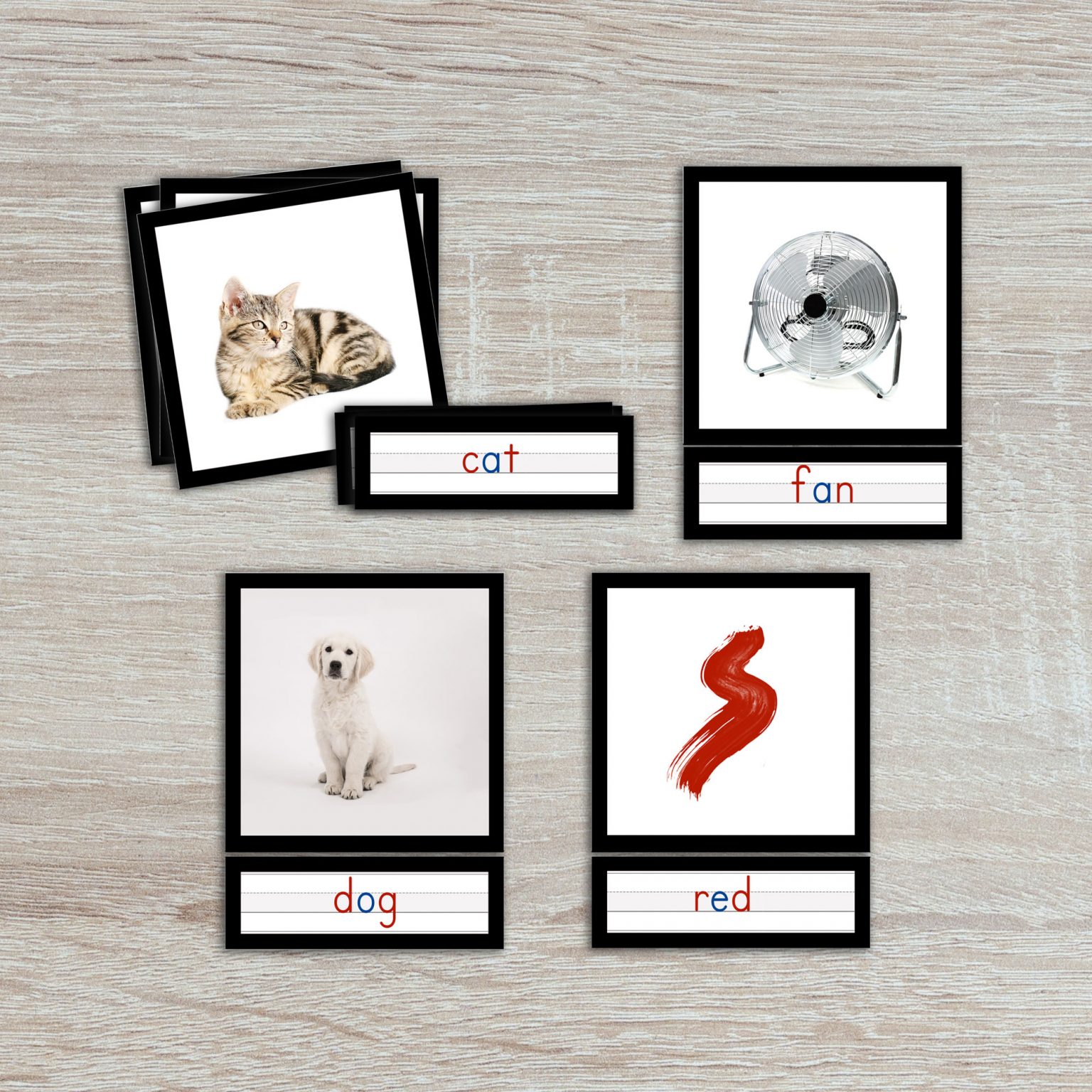 CVC Words with Pictures: Free Cards - Free and Unfettered