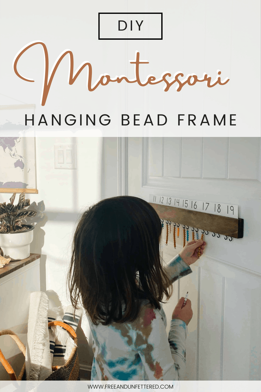 DIY: Montessori Teen Hanging Bead Frame - Free and Unfettered