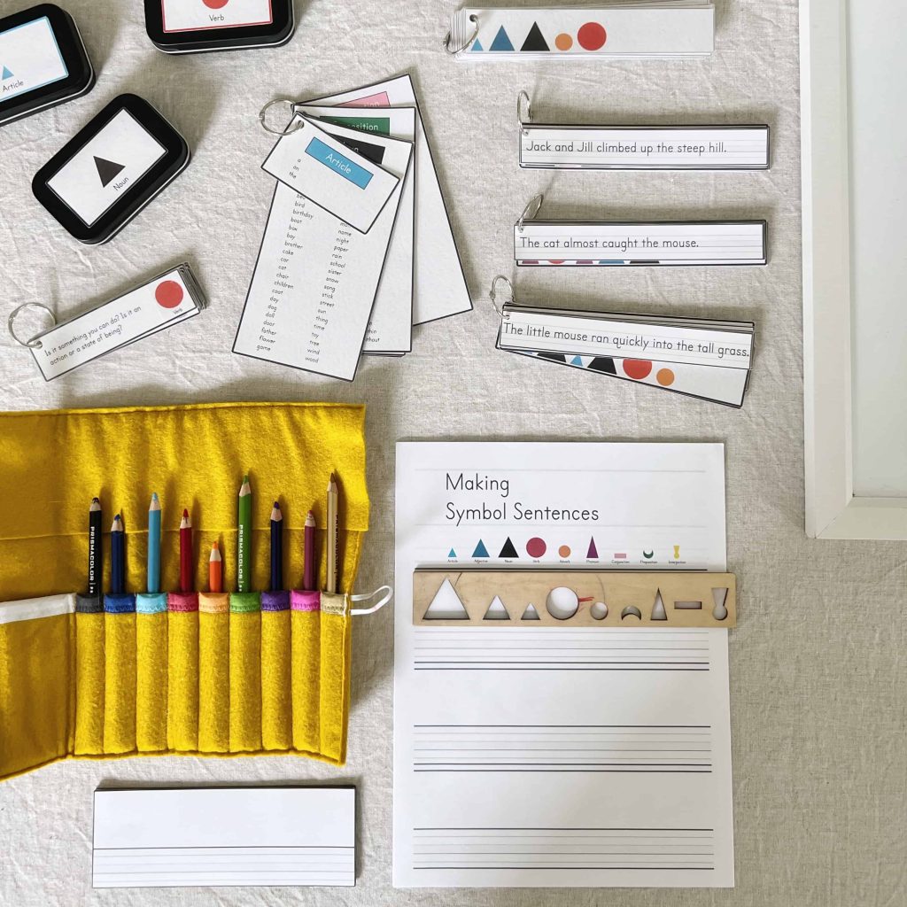 Montessori Grammar Symbols: Printable Activity Pack - Free and Unfettered