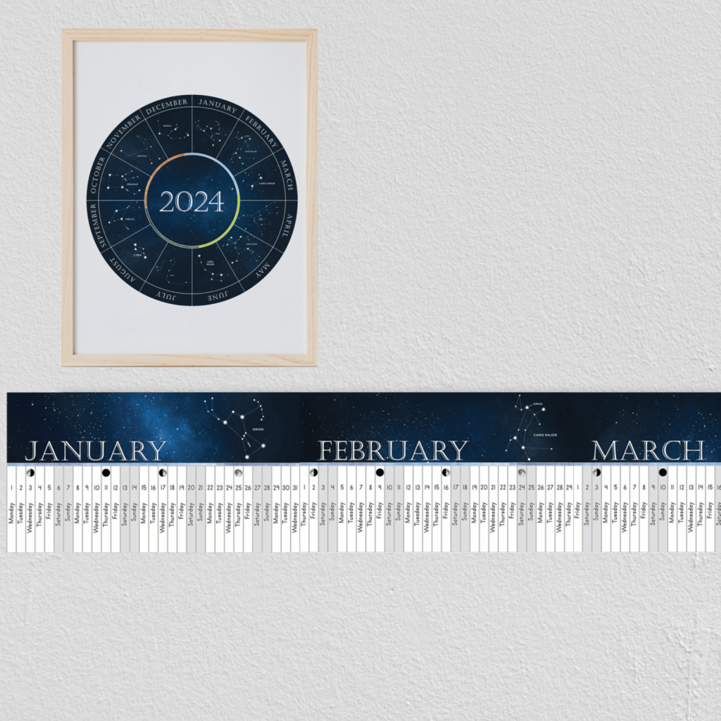 Linear Calendar: Free Printable - Free and Unfettered
