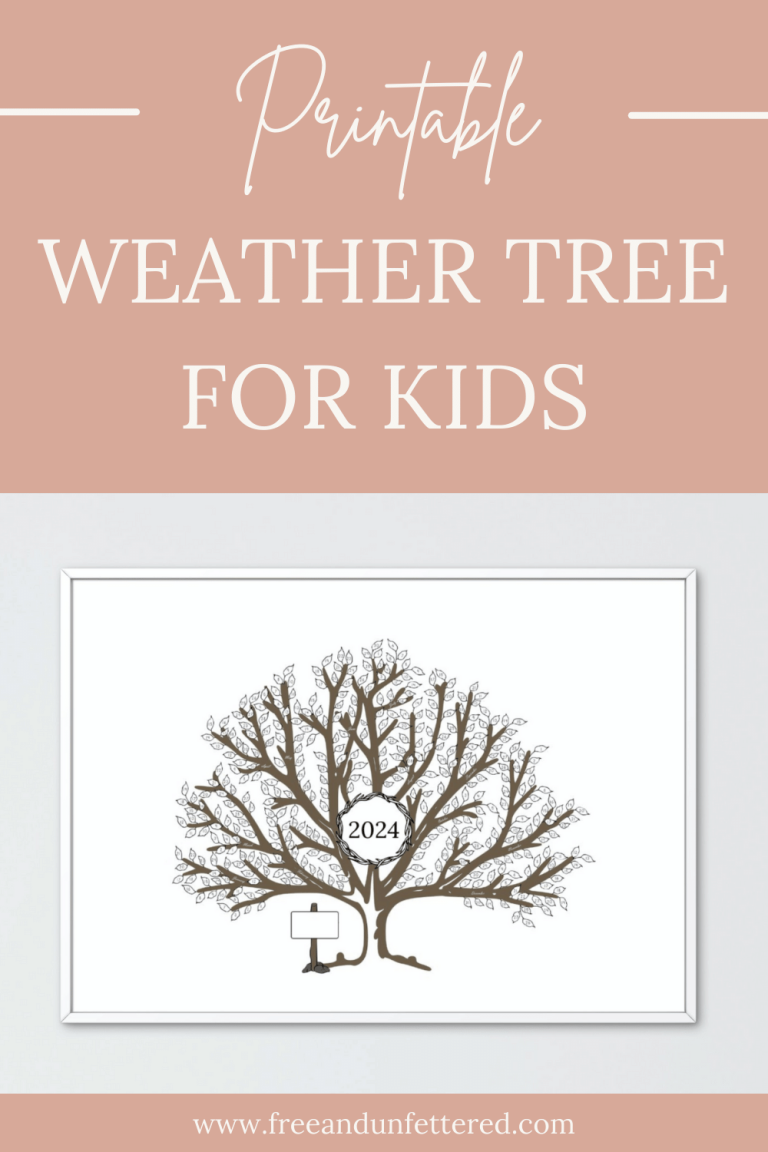 Weather Tree: Free Printable - Free and Unfettered