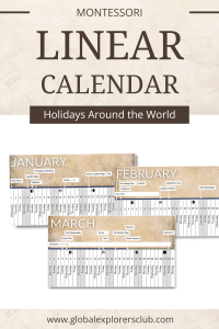 Linear Calendar: Free Printable - Free and Unfettered
